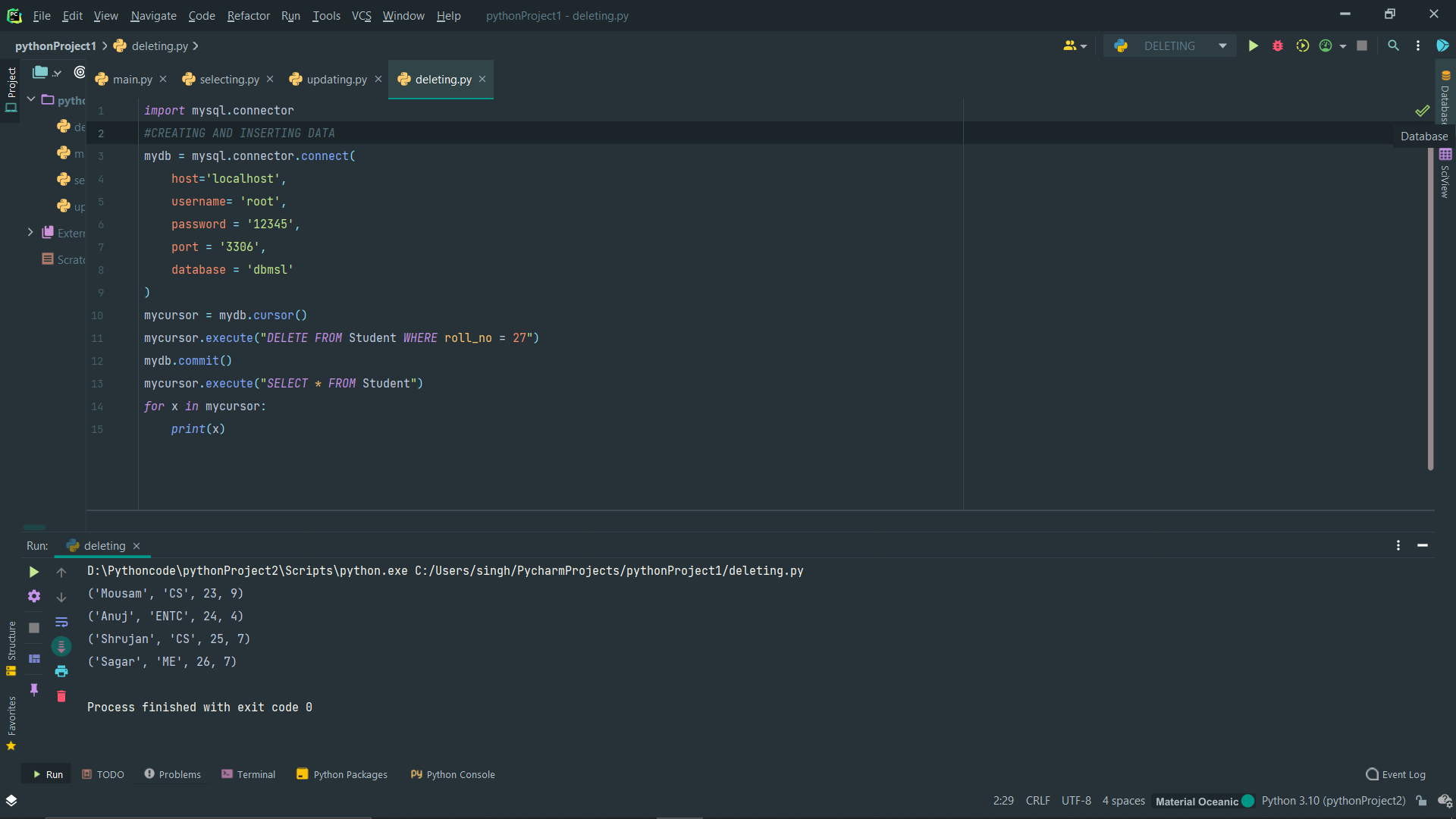 MySQL With Python