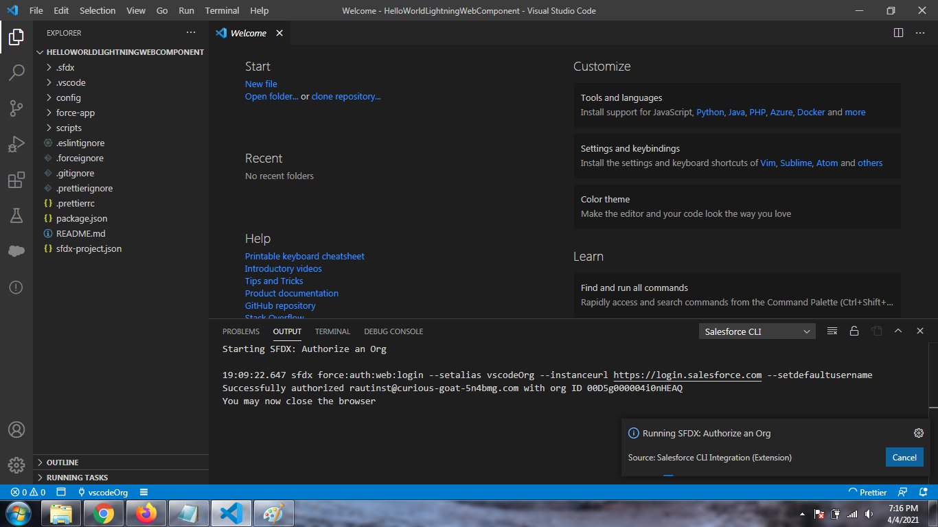 Failed to authorize Salesforce org · Issue #3122 · forcedotcom ...
