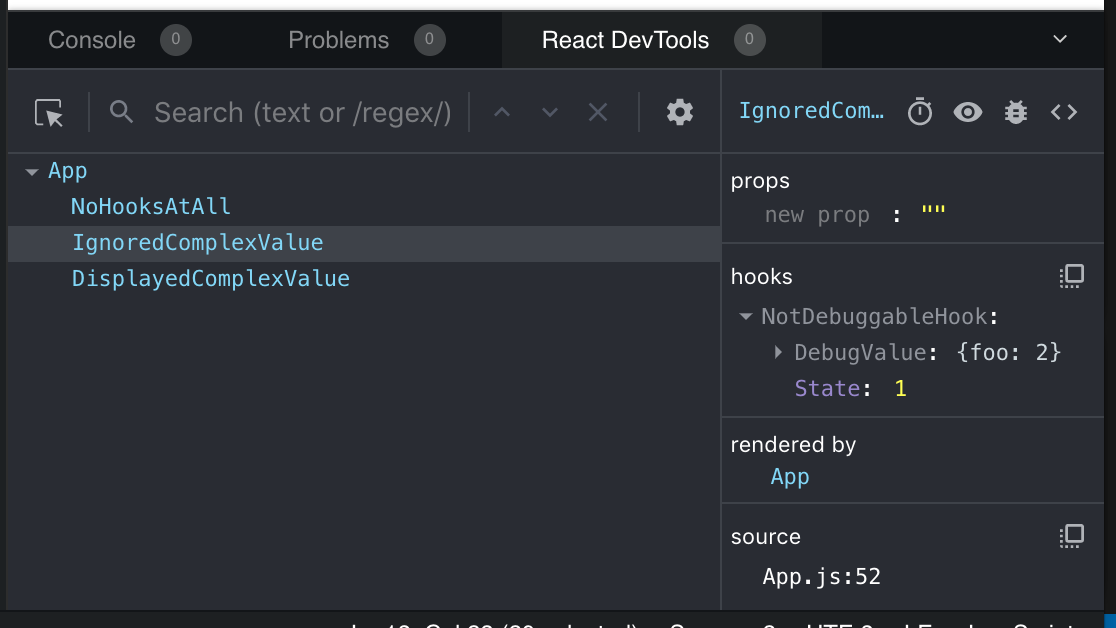 Bug(devtools): complex types ignored sometimes in useDebugValue · Issue #17955 · facebook/react ...