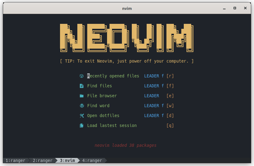 center part is not horizontally centered in doom theme · Issue #275 · nvimdev/dashboard-nvim ...
