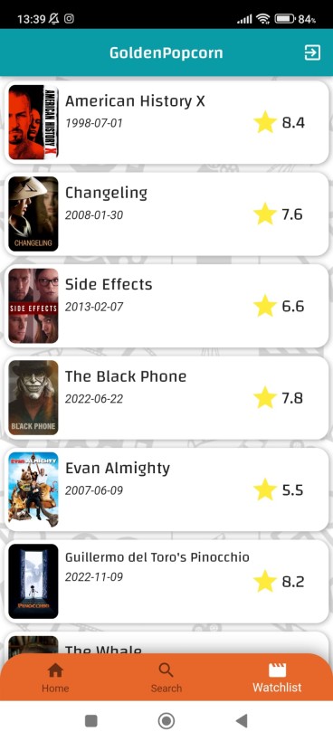 GitHub - erkutanildinc/FlutterMovieApp-GoldenPopcorn