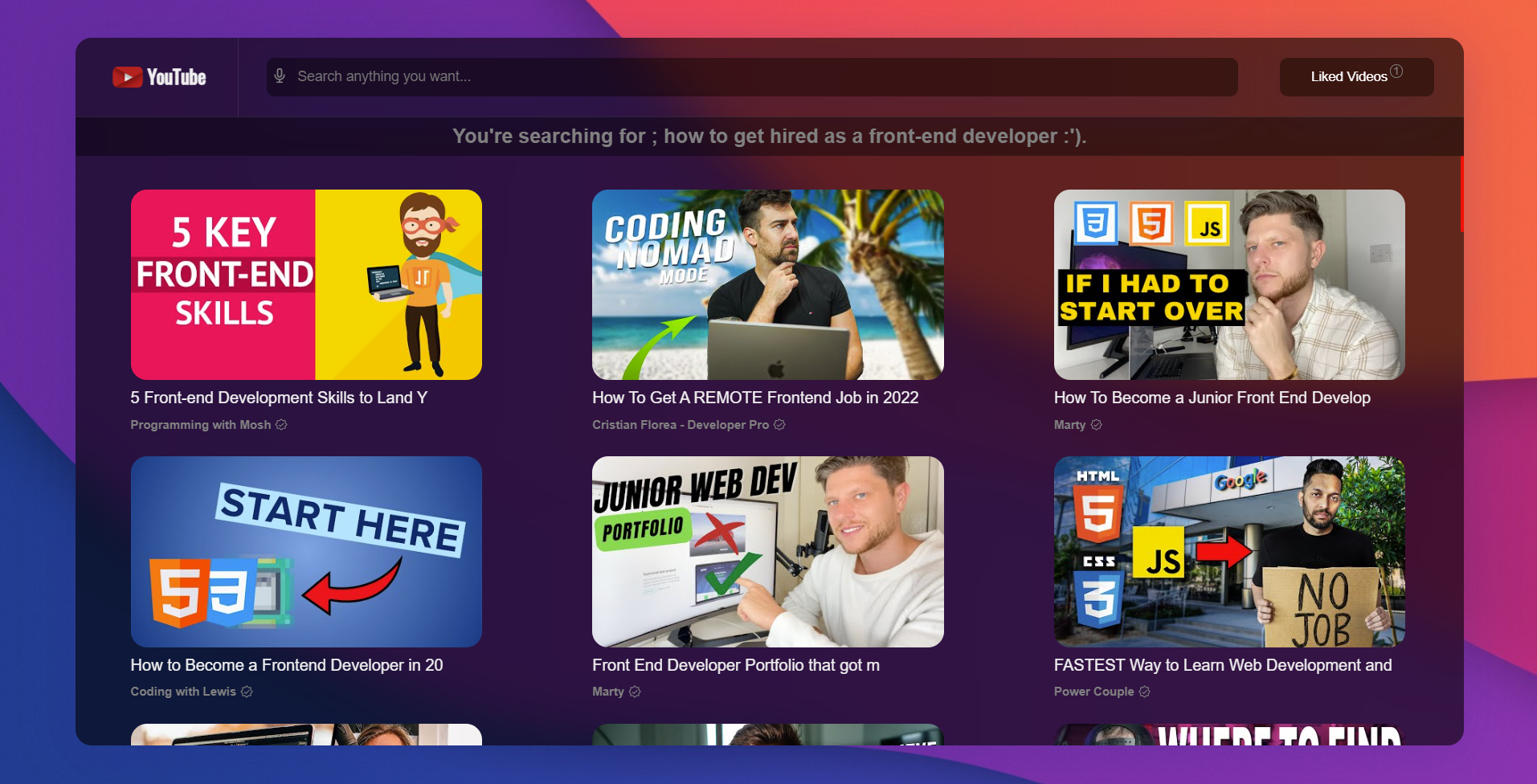 GitHub - ugurOzyesilova/youtube-redesign: I redesigned YouTube using React and YouTube v3.1 API ...