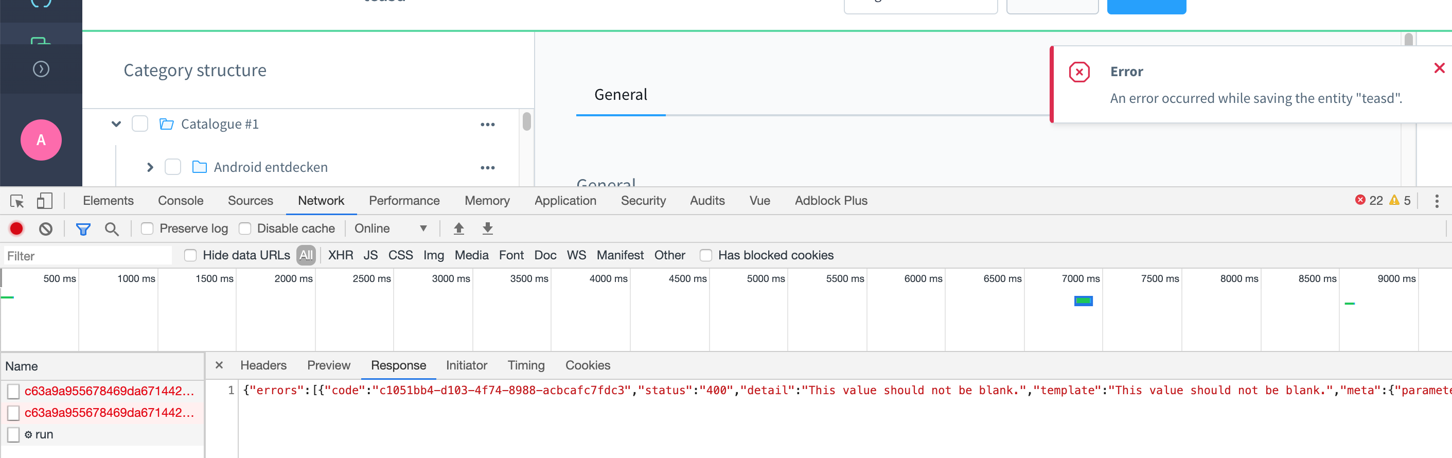 error handling within the administration custom entities · Issue #950 · shopware/shopware · GitHub
