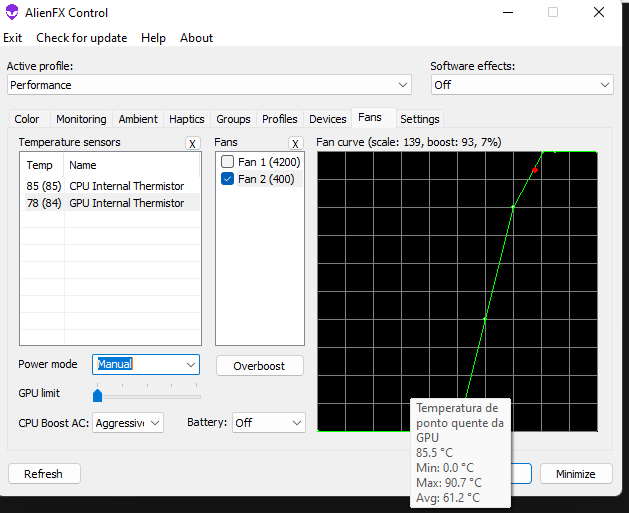 Dell G15 5515 Ryzen Edition Fan Control Not Working · Issue #127 · T-Troll/alienfx-tools · GitHub