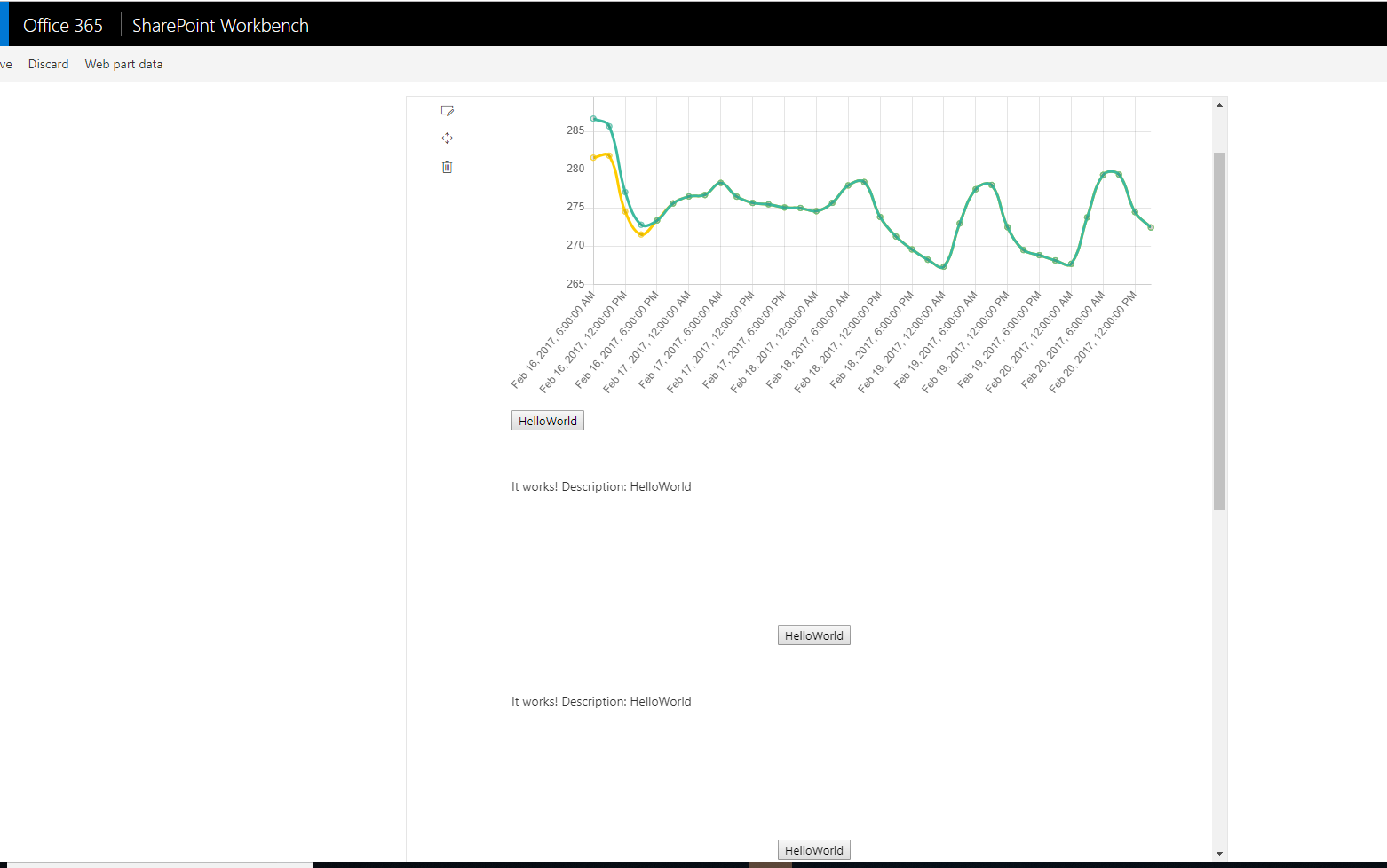 loading web part second time chart is not showing up instaed it is ...