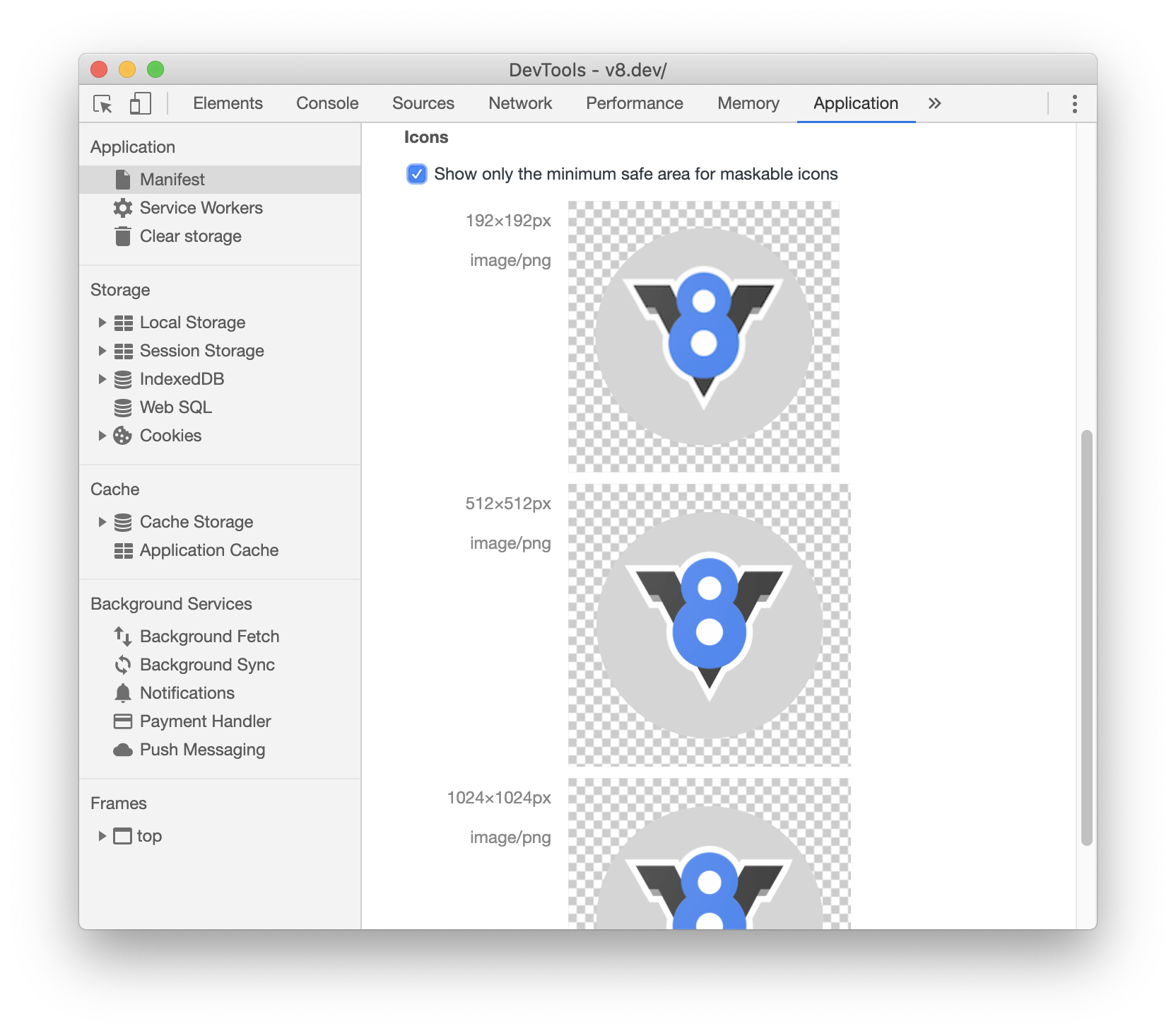 Add maskable PWA icons · Issue #297 · v8/v8.dev · GitHub