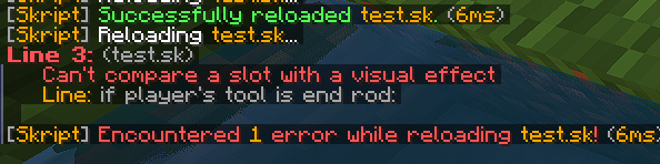 Can't use certain items with "if player's tool is" or "if player's offhand tool is" · Issue ...