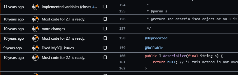 Change required deserialize method in classes serializer · Issue #5972 · SkriptLang/Skript · GitHub