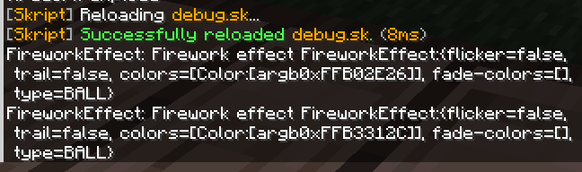 Firework Explode event coloured option doesn't work · Issue #6091 · SkriptLang/Skript · GitHub