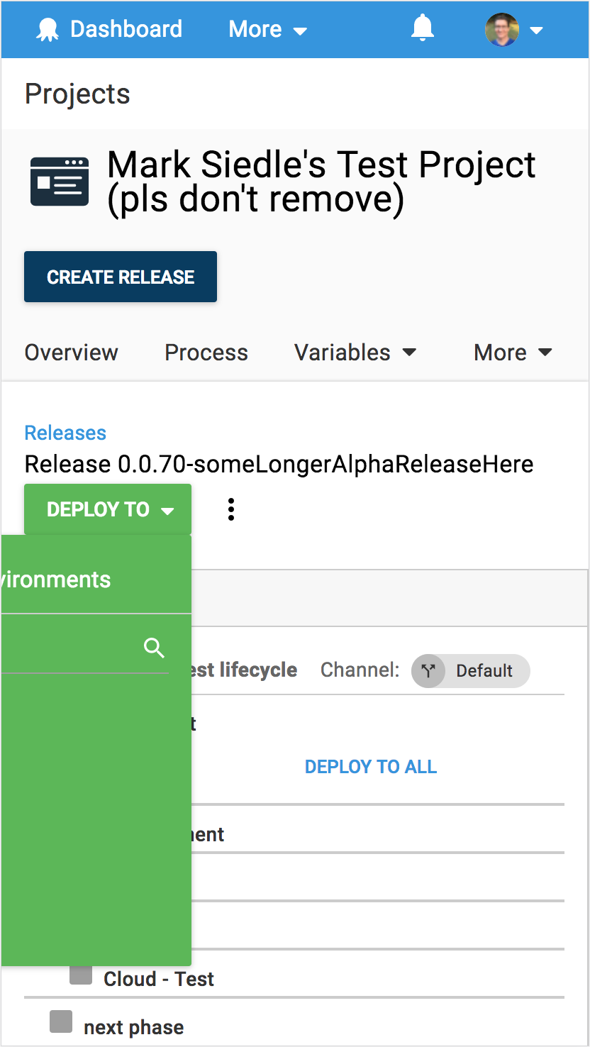 "Deploy To" button issues on mobile · Issue #4473 · OctopusDeploy/Issues · GitHub