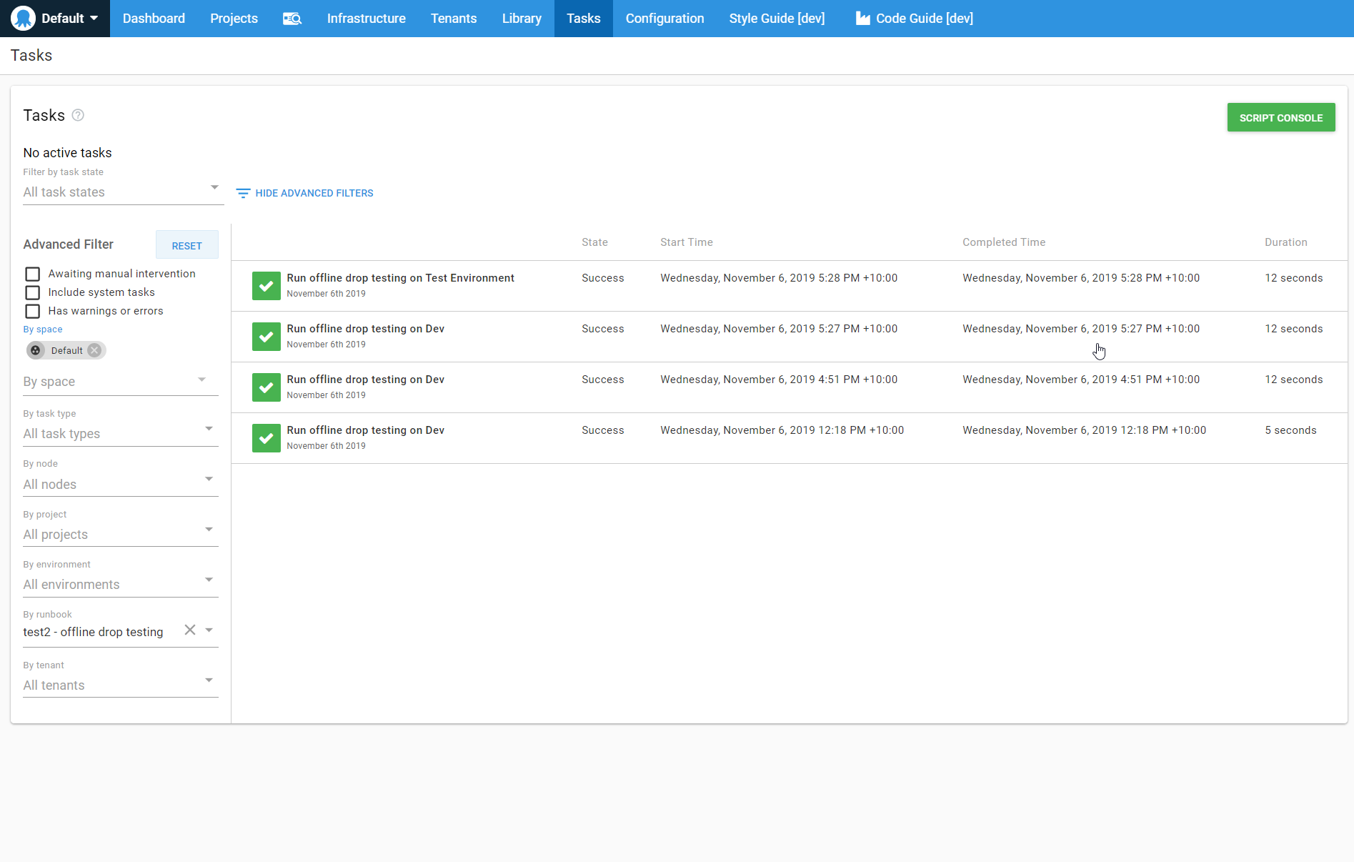 Adding Runbook filtering to the Tasks screen · Issue #5991 · OctopusDeploy/Issues · GitHub