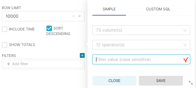 Add a dropdown list for comparator/filter value in Explore's filters section · Issue #15677 ...