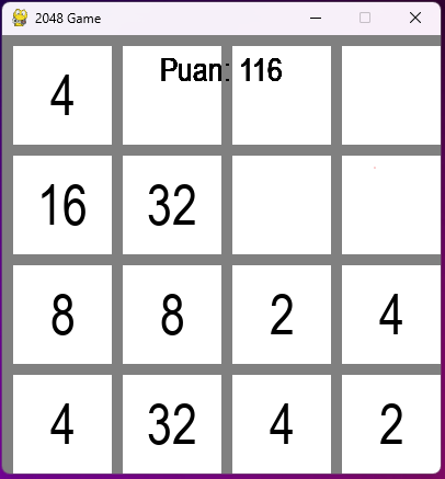 GitHub - Weyaxi/2048-game: 2048 Game using Pygame