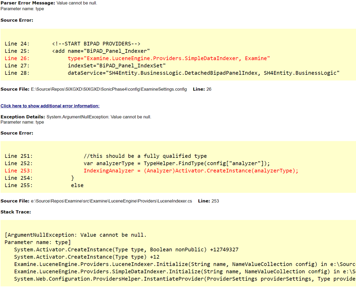 Could not load type 'Lucene.Net.Analysis.Standard.StandardAnalizer' from assembly 'Lucene.Net ...