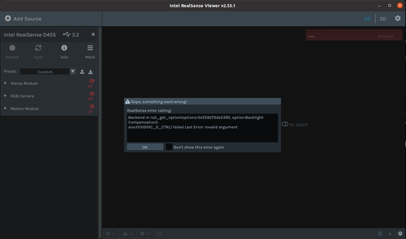 Realsense-viewer Invalid argument · Issue #11835 · IntelRealSense/librealsense · GitHub