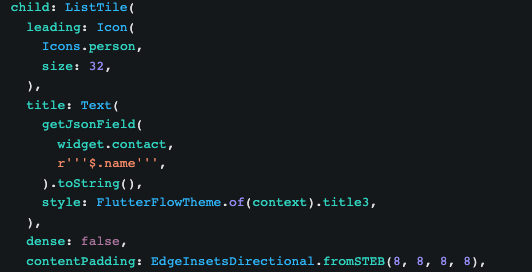 Icon Color in ListTile set from conditional doesn't emit code. · Issue #265 · FlutterFlow ...