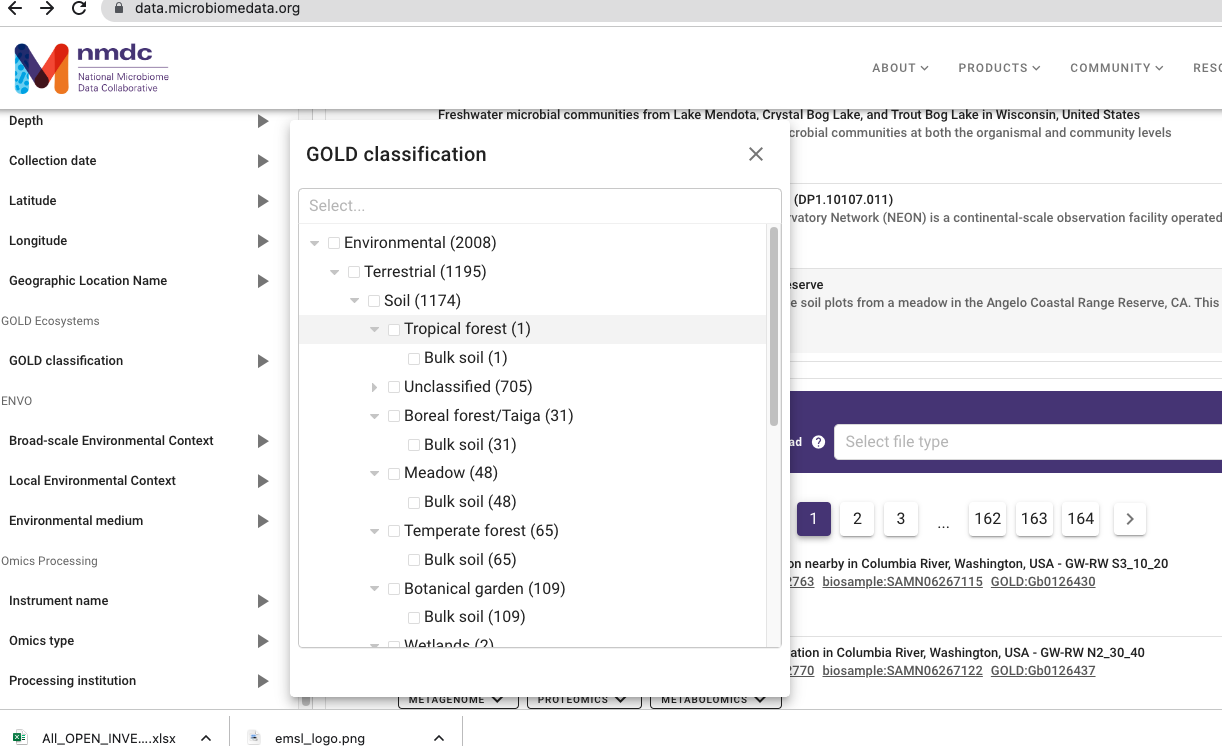 GOLD classification filter view resets after you close and reopen the the search filter window ...