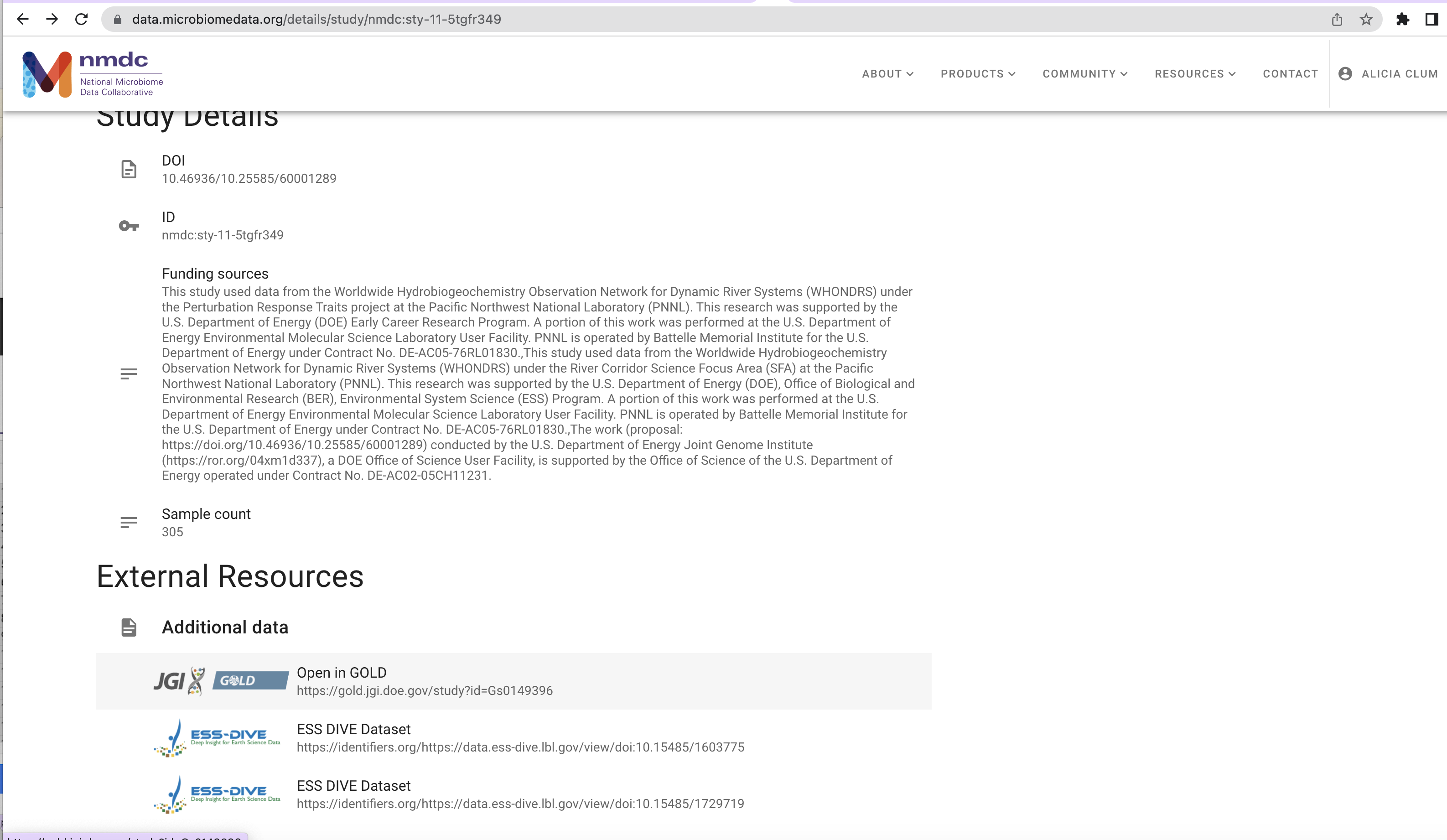 ess dive identifier links are broken · Issue #951 · microbiomedata/nmdc-server · GitHub