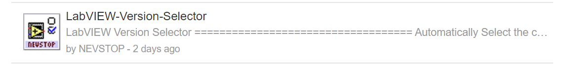 Update Description · Issue 10 · Nevstop Lab Labview Version Selector · Github