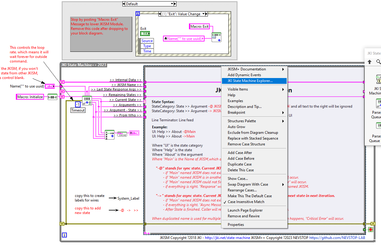 JKI State Machine++ No Event Structure 无法使用 JKI State Machine Explore ...