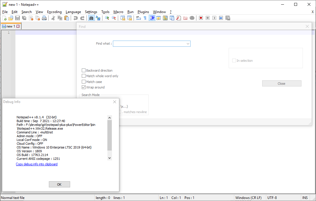 A weird Find dialog glitch · Issue #10511 · notepad-plus-plus/notepad ...
