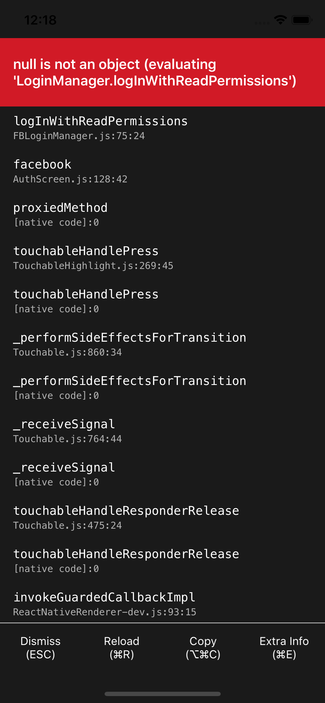 null is not an object (evaluating LoginManager.logInWithReadPermissions) · Issue #512 ...