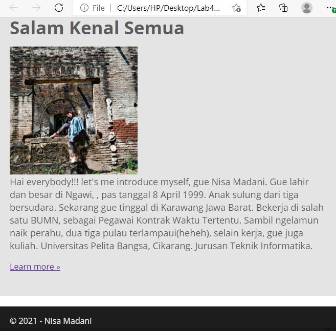 GitHub - NisaMadani/Lab4Web