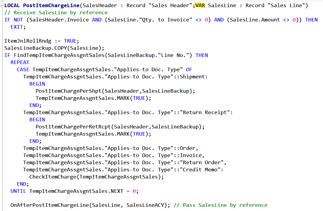[Event Request] Codeunit 80 "Sales-Post" - PostItemChargeLine & OnAfterPostItemChargeLine ...