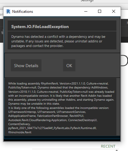 pyRevit interferes with Dynamo · Issue #1101 · pyrevitlabs/pyRevit · GitHub