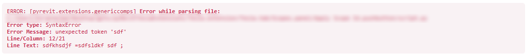 Errormessage From Genericcompspy · Issue 330 · Pyrevitlabspyrevit · Github