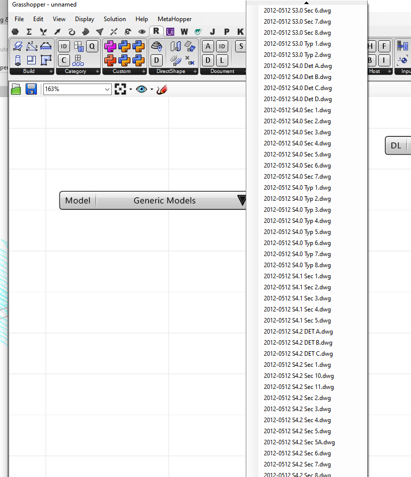Model Category picker is showing dynamic categories for imported CAD ...