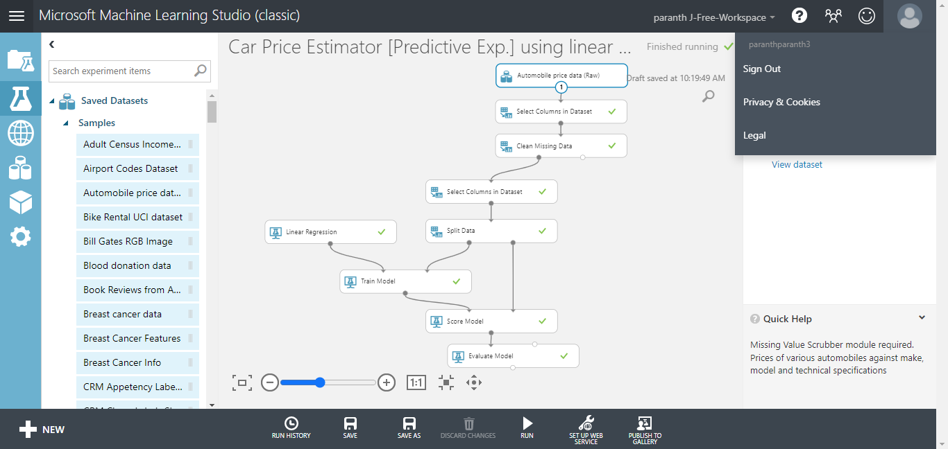 GitHub - jparanthaman/Automobile-Car-Price-Prediction-using-AzureML ...