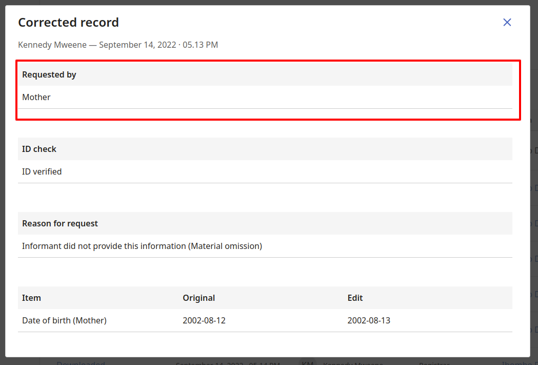 Missing features in record audit history details · Issue #3816 · opencrvs/opencrvs-core · GitHub