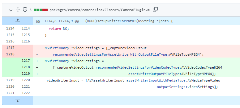 [camera] Provide an option to choose video encoder for iOS · Issue ...
