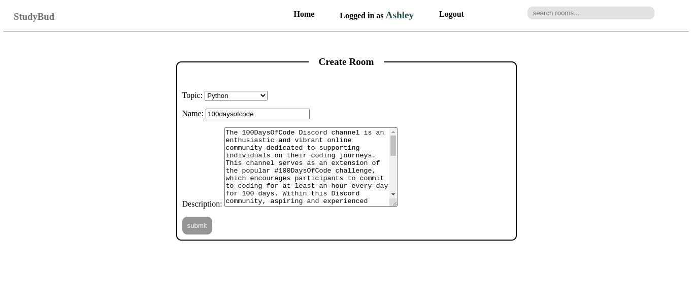 GitHub - cmwema/studyBud