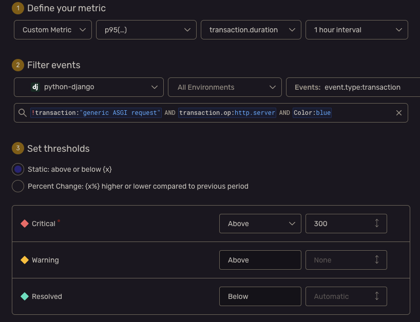 Cannot Create Metric Alerts For Transactions Through Discover · Issue 59513 · Getsentrysentry