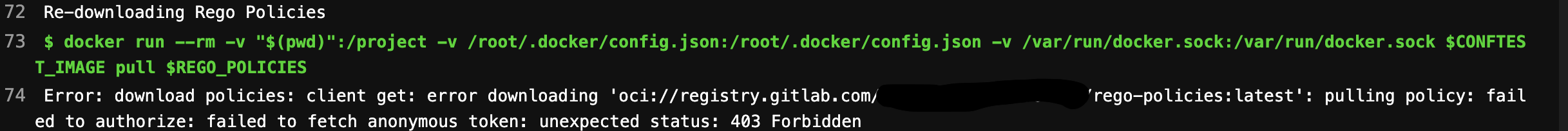 Accessing A Private Policy Repo Using The Conftest Docker Image Is Not Working · Issue 567 