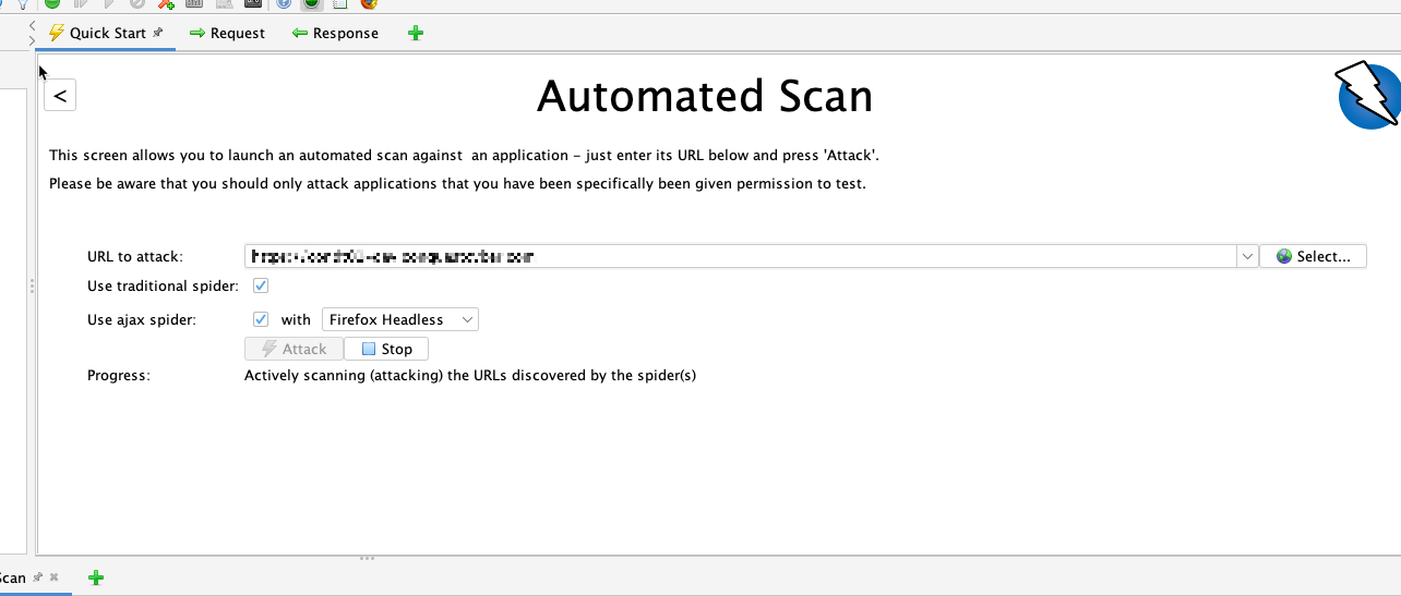 Desktop automated scan checkboxes remain clickable after clicking Attack · Issue #7072 · zaproxy ...