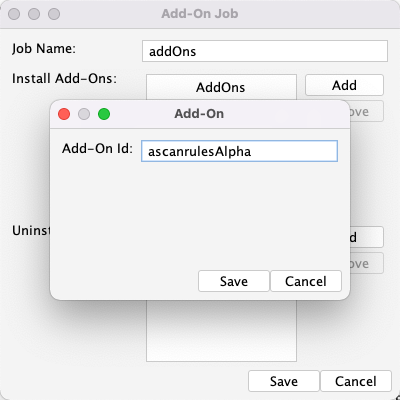 Automation Framework - Add-On Job - Add UI - Save button - java.lang ...