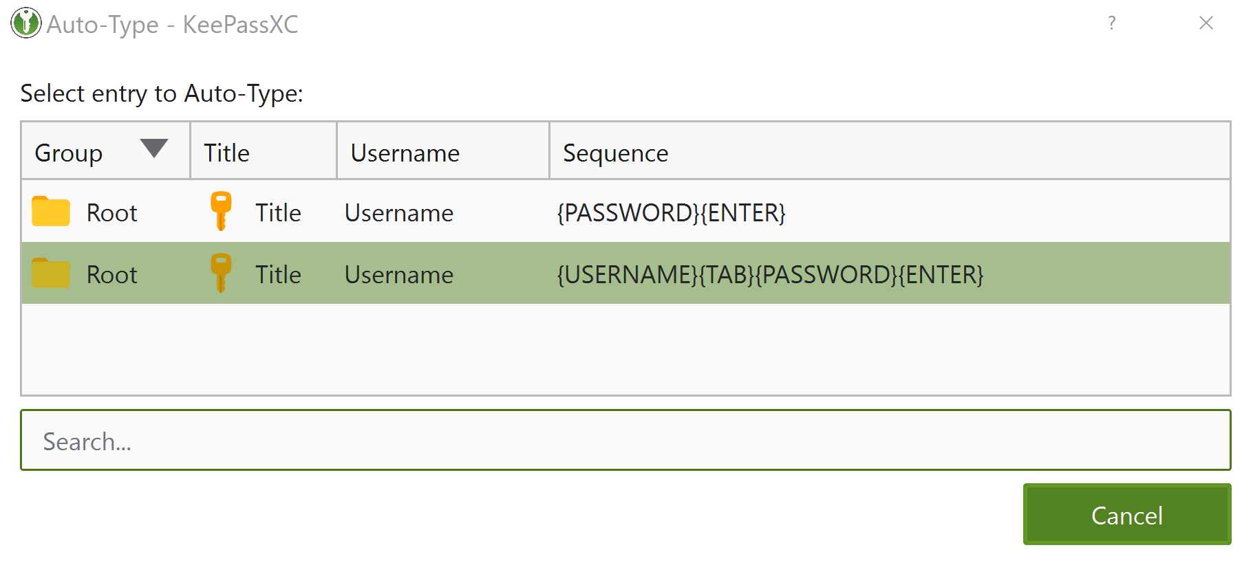 Always show Auto-Type sequence · Issue #6369 · keepassxreboot/keepassxc · GitHub