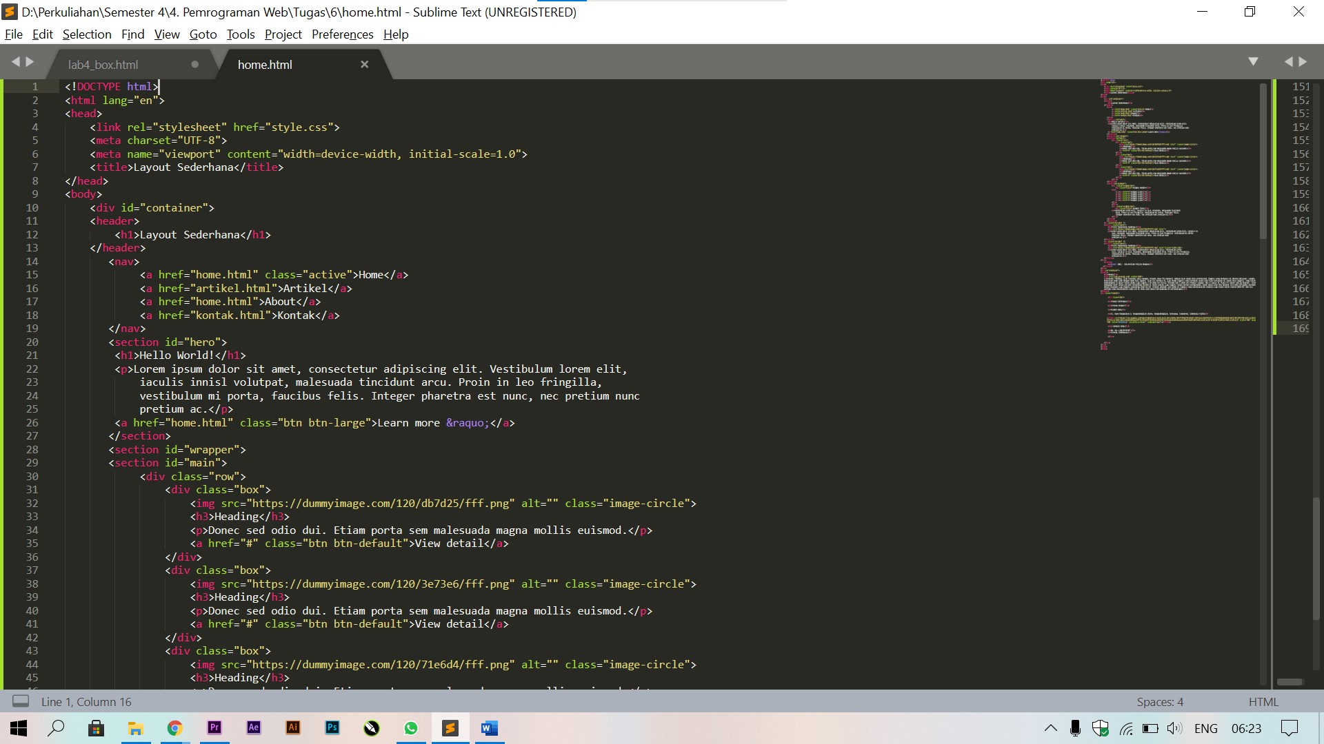 GitHub - elvanalfaridzi/Lab4Web
