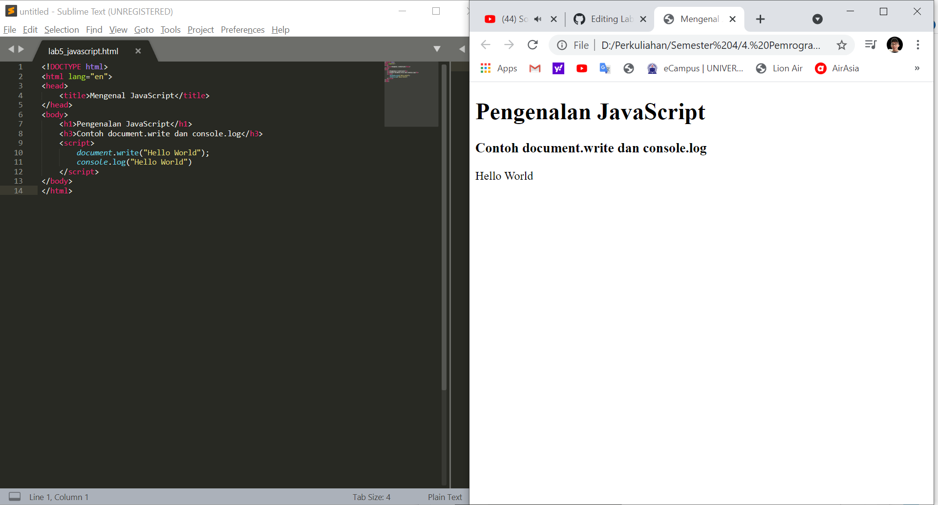 GitHub - elvanalfaridzi/Lab5Web