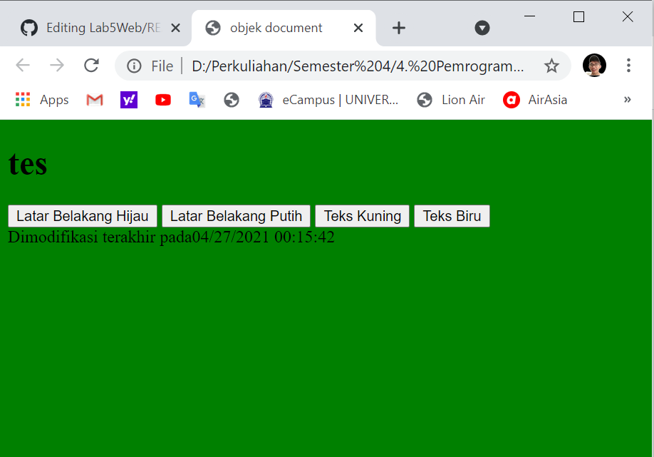 GitHub - elvanalfaridzi/Lab5Web