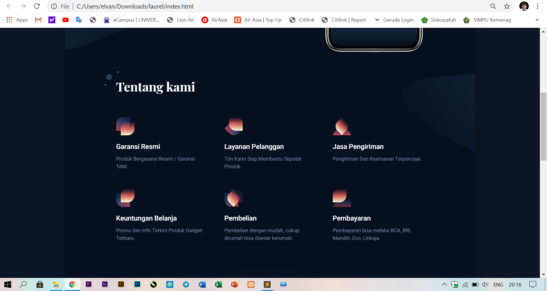 GitHub - elvanalfaridzi/Lab6Web-Tugas_UTS