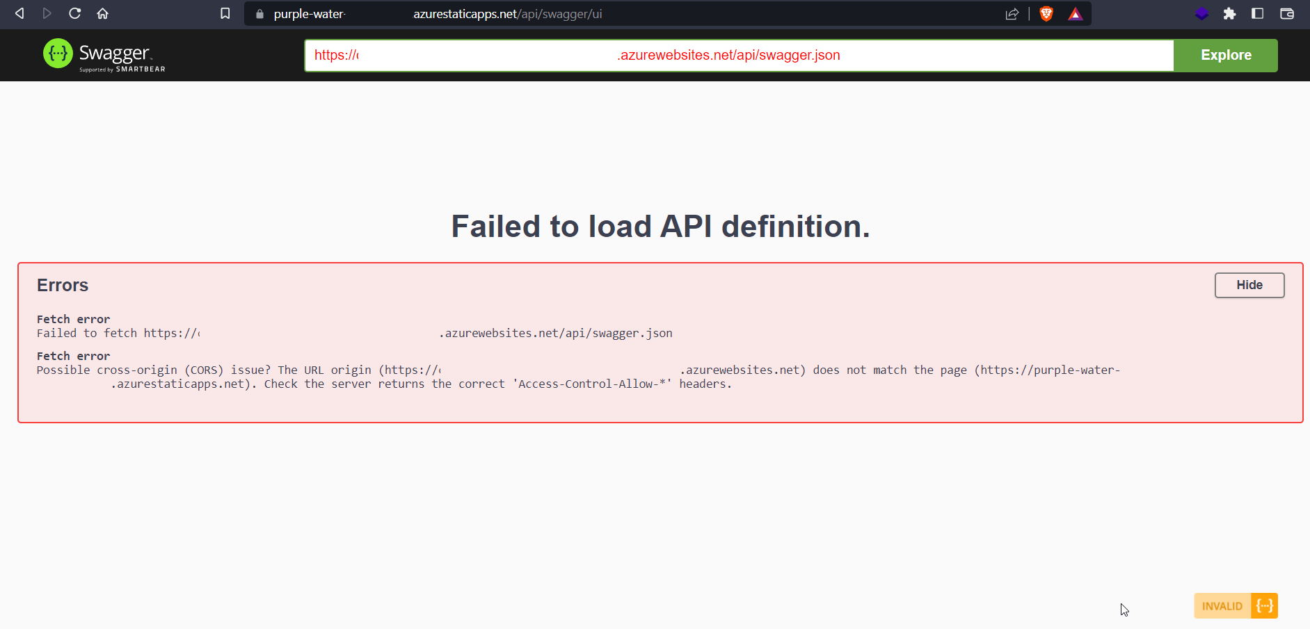 Cors Issue With And · Issue 1020 · Azurestatic Web Apps