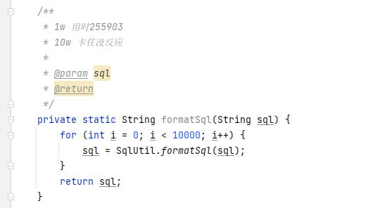 SqlUtil.formatSql()方法批量执行sql格式化时耗时较长，建议优化 · Issue #2026 · chinabugotech/hutool · GitHub