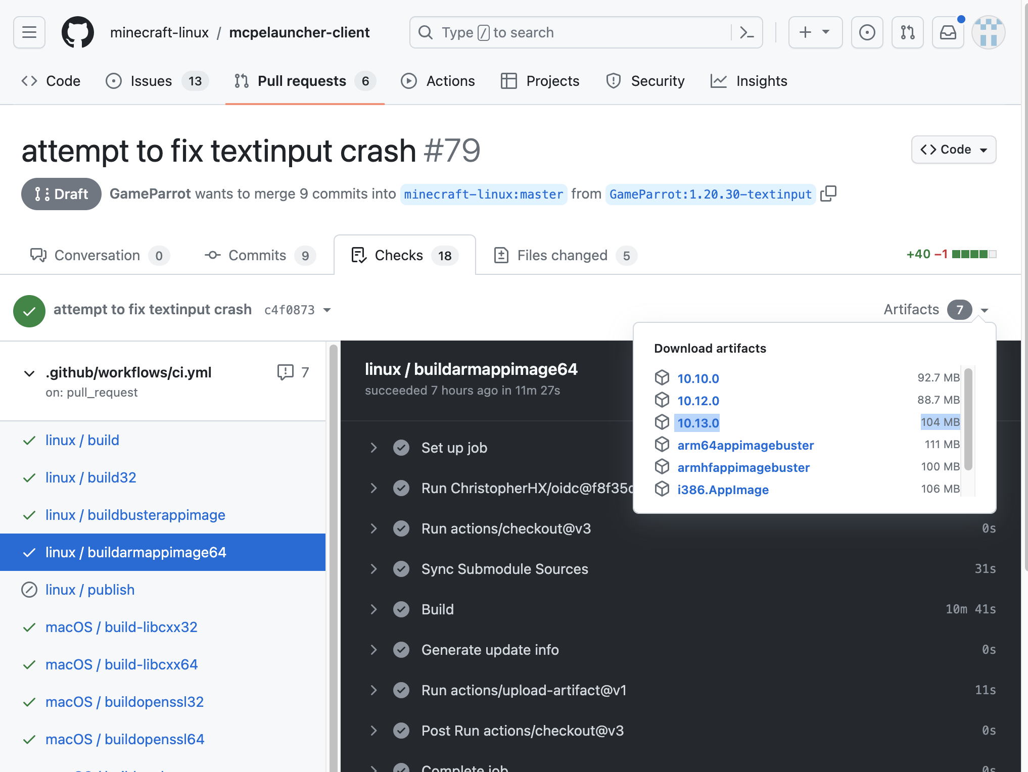 Game crashes randomly mid-game · Issue #895 · minecraft-linux/mcpelauncher-manifest · GitHub
