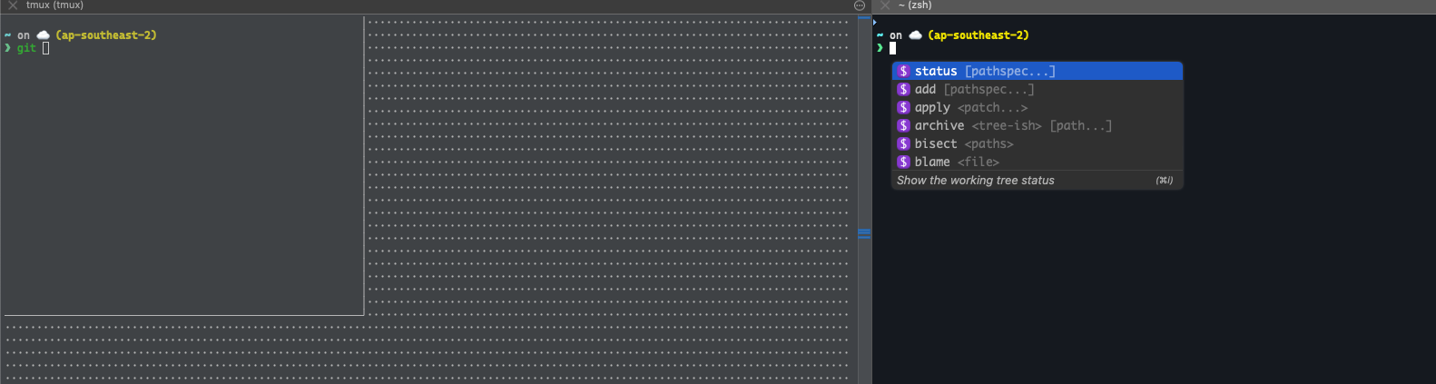 Completions appearing on focused terminal when connected to tmux session via SSH · Issue #1262 ...