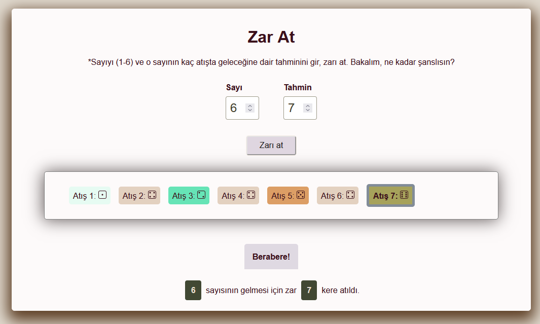 GitHub - Mu-As/JS-RollTheDice: Tell the number you want & your guess then roll the dice