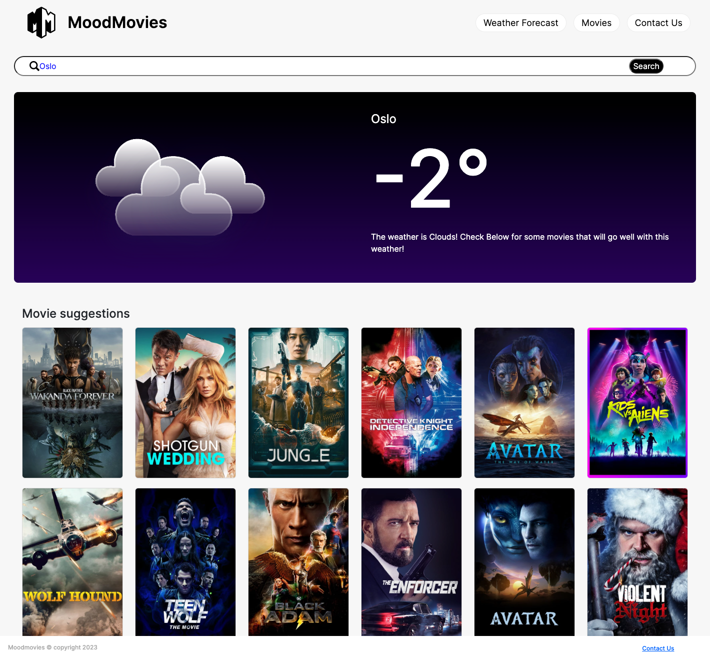 GitHub - heirfanahmed/mood-movies: Movies are recommended based on the present weather condition ...